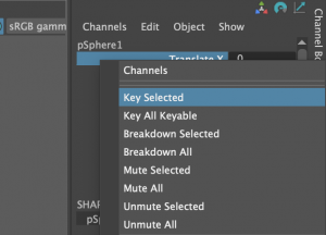 Setting Keyframes for animations in Maya - John Player