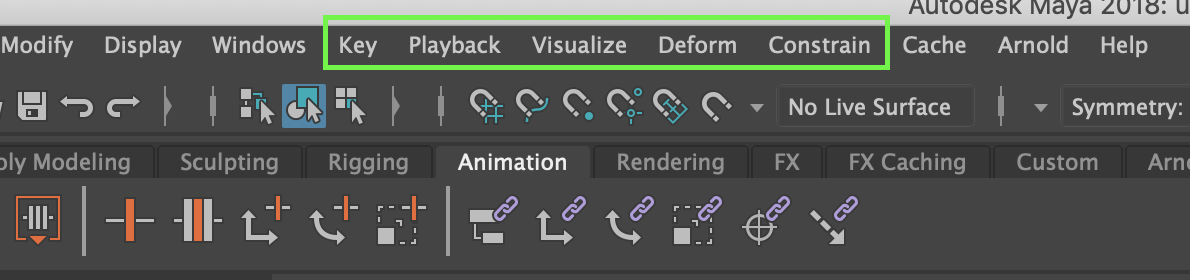 Setting Keyframes for animations in Maya - John Player