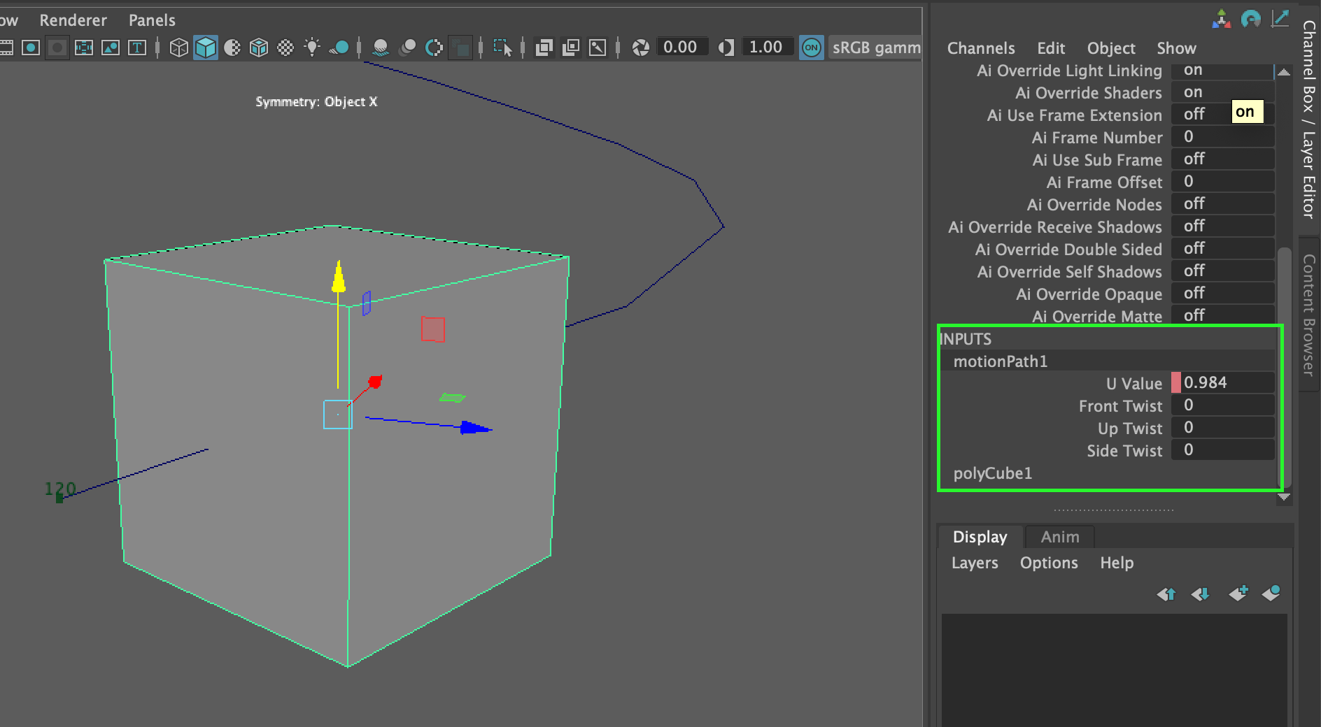Create an animation that follows a path in Maya - John Player