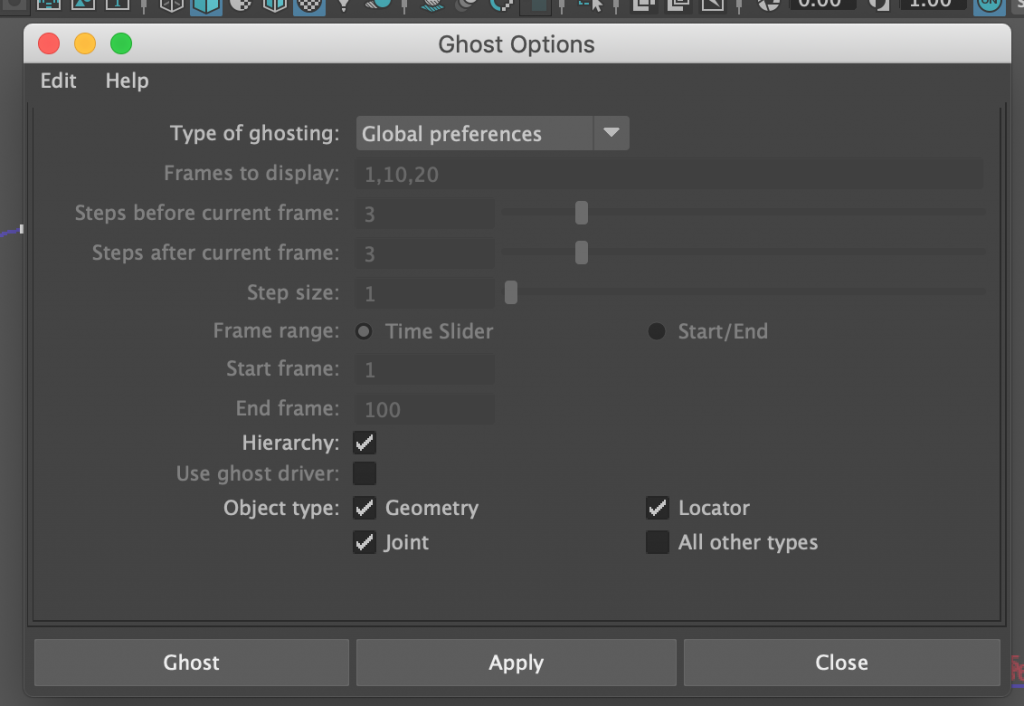 The Ghost Visualize Tool in Maya - John Player