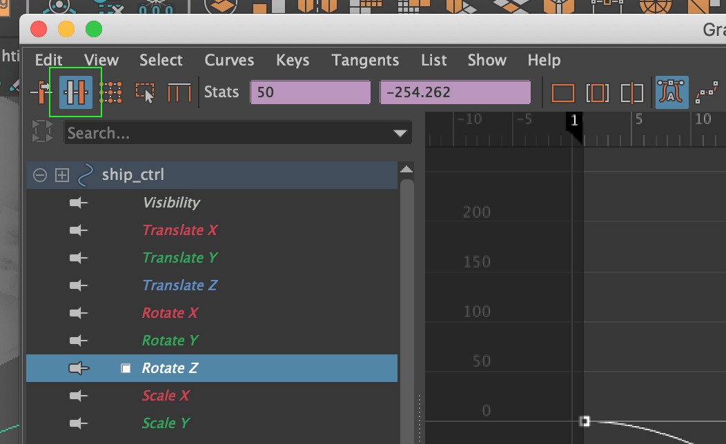 Modifying keyframes in the Maya Graph Editor - John Player