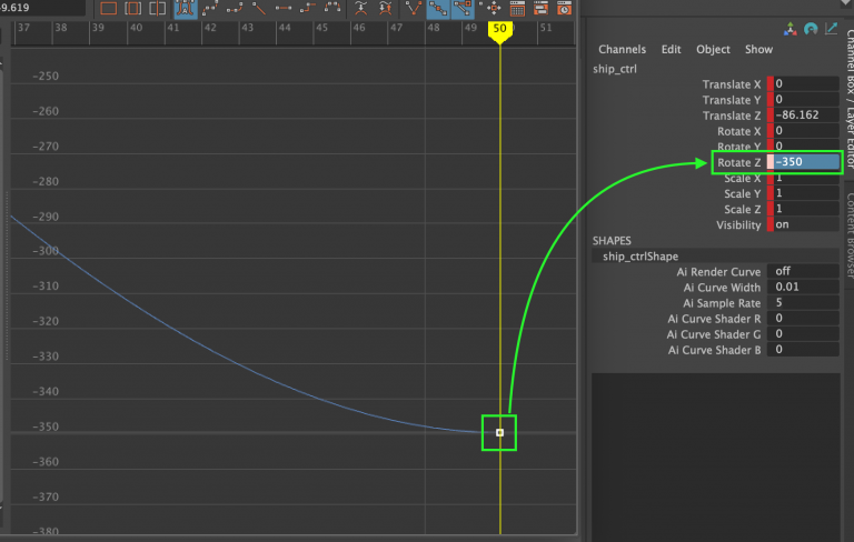 Modifying keyframes in the Maya Graph Editor - John Player