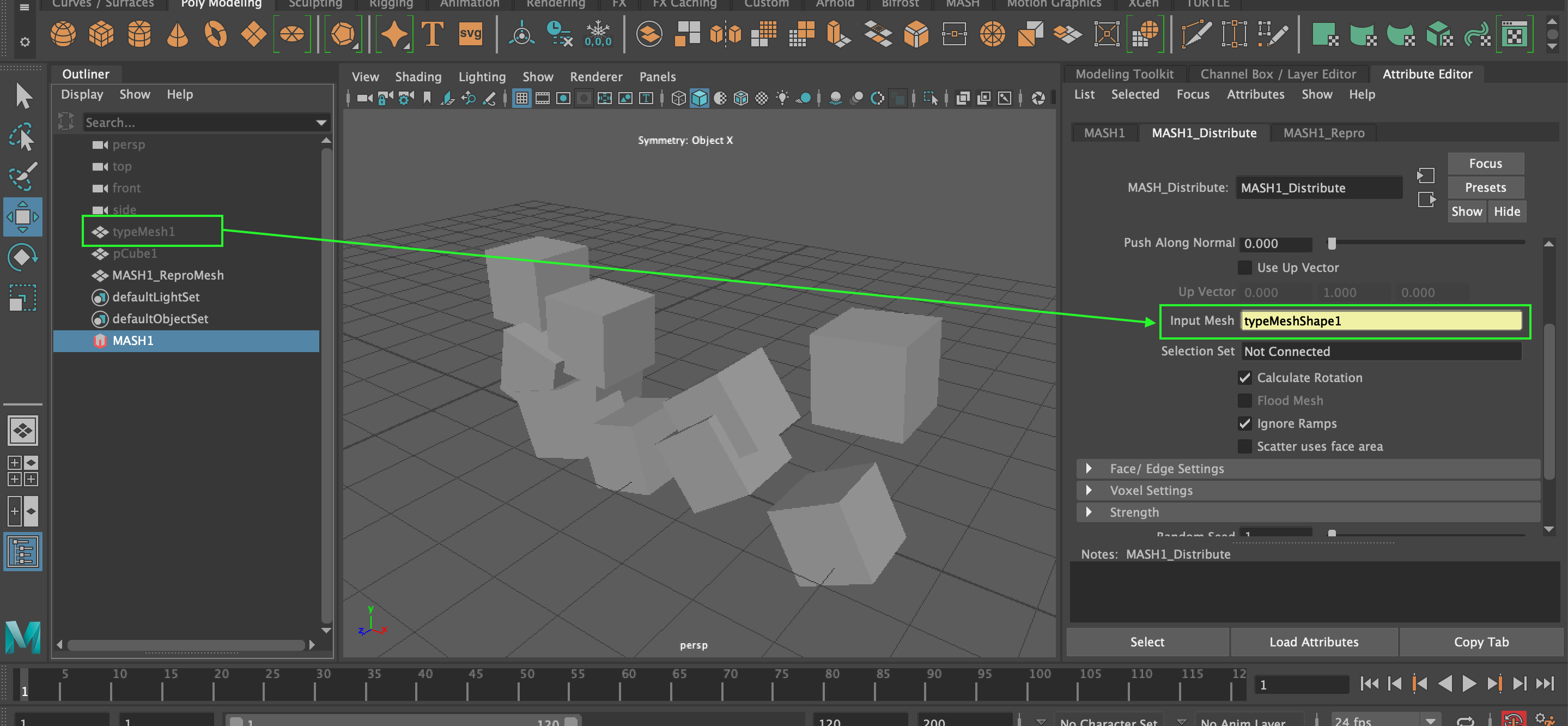 Creating a simple Maya MASH network - John Player