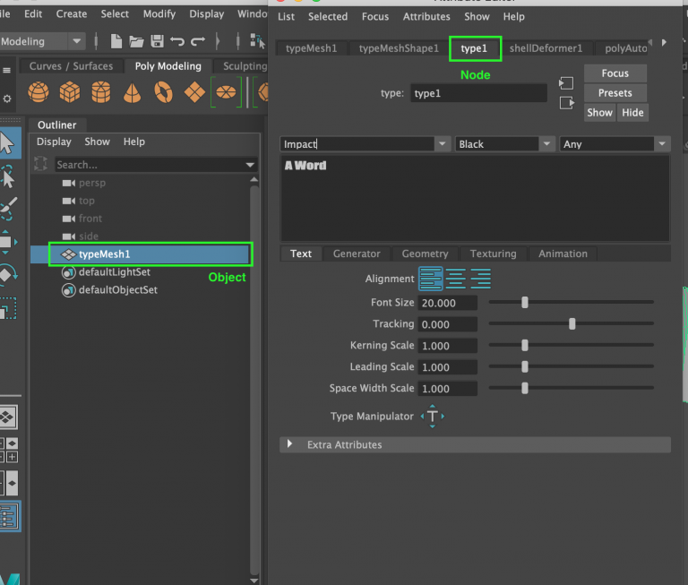 Create 3D Text in Maya - John Player