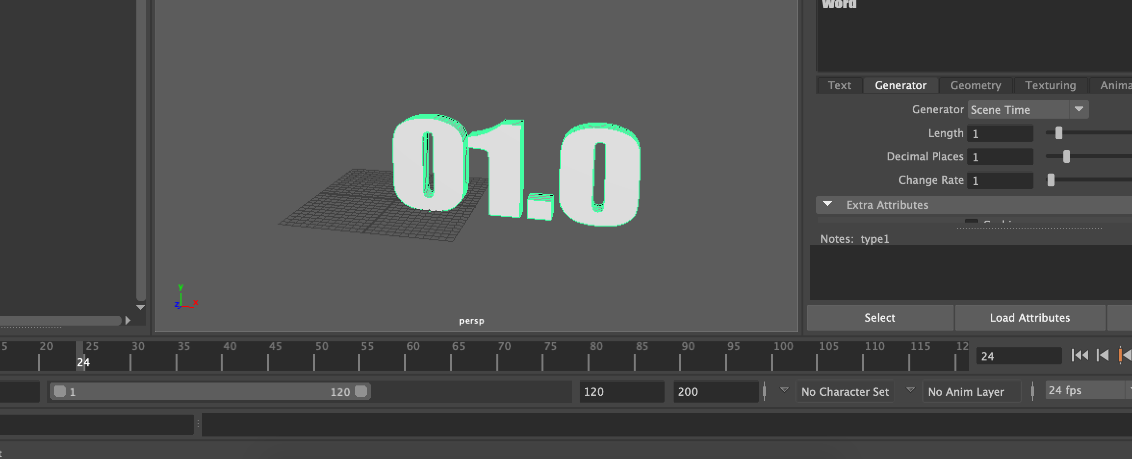 Create 3D Text in Maya - John Player
