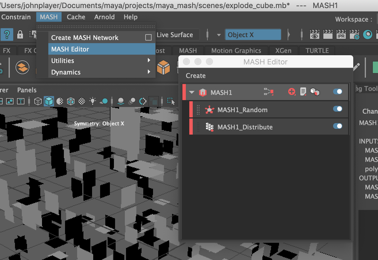 Create a Falloff object in AutoDesk Maya with Example - John Player