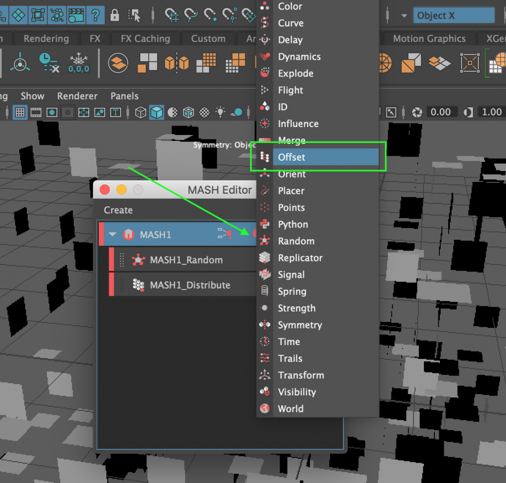 Create a Falloff object in AutoDesk Maya with Example - John Player