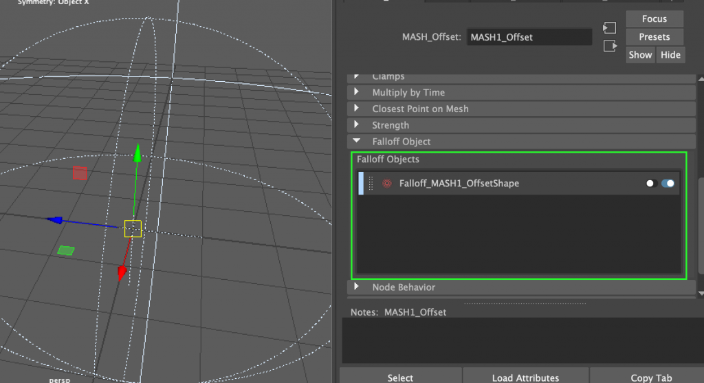 Create a Falloff object in AutoDesk Maya with Example - John Player