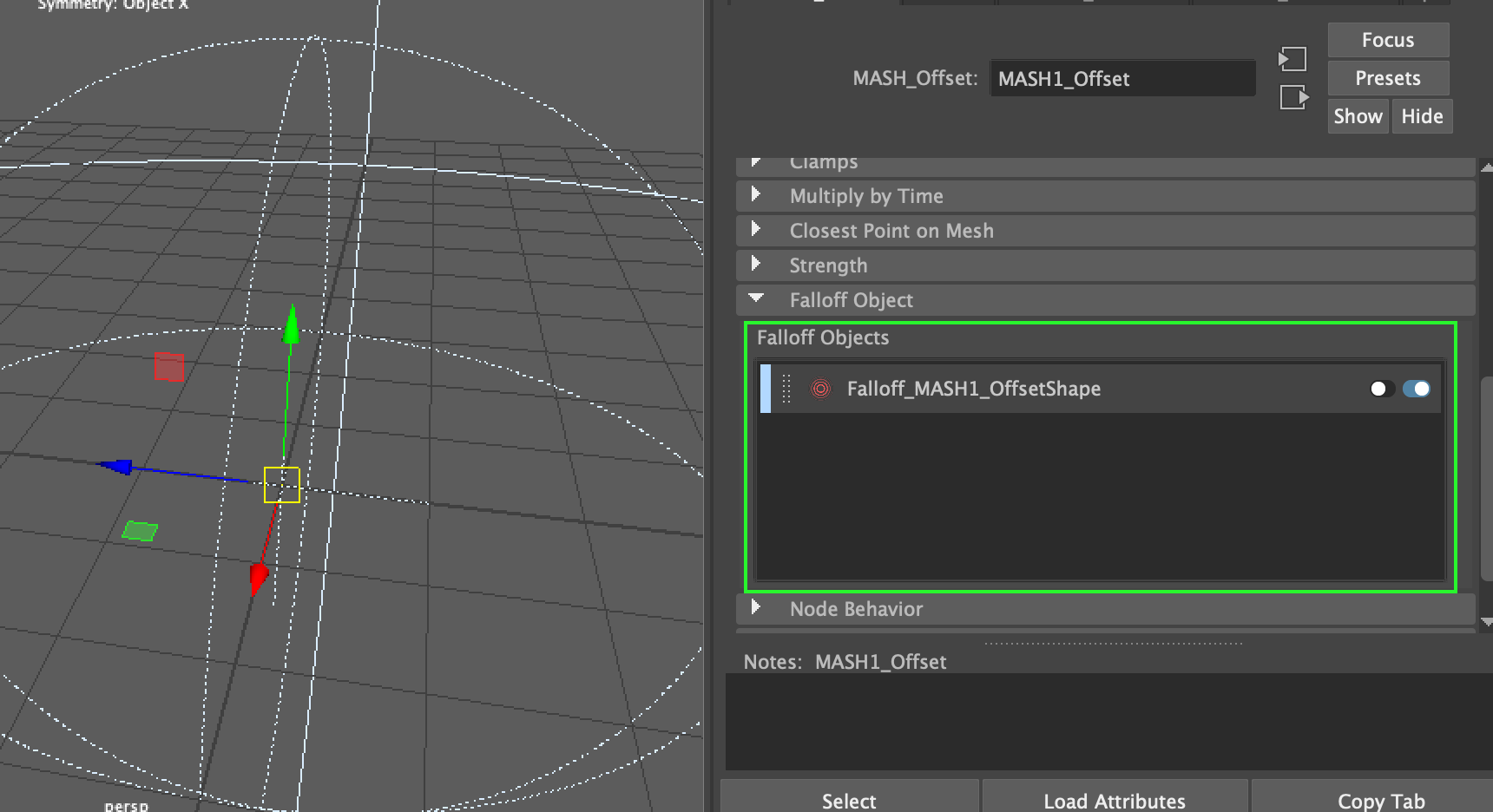Create a Falloff object in AutoDesk Maya with Example - John Player