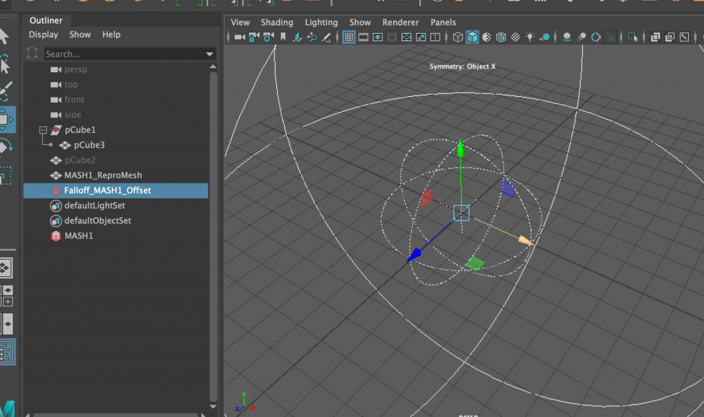 Create a Falloff object in AutoDesk Maya with Example - John Player