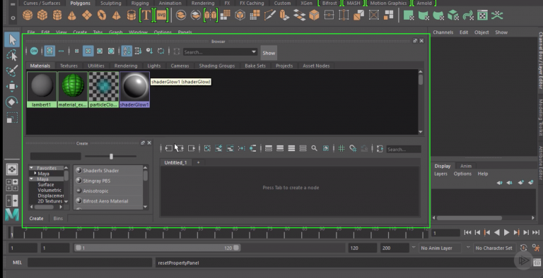 How to open the Hypershade in AutoDesk Maya - John Player