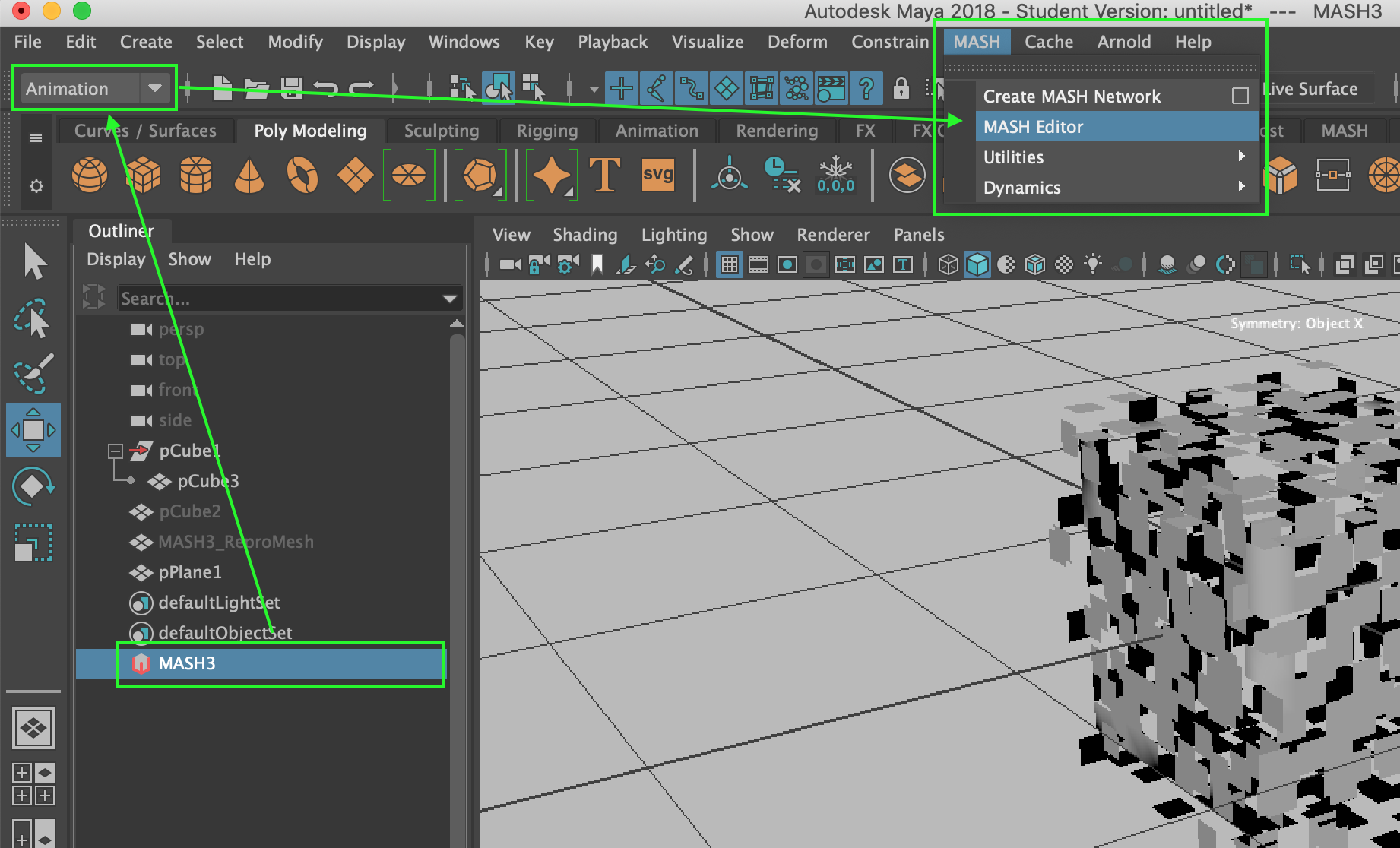 The MASH Editor in AutoDesk Maya, Handy little tool! - John Player
