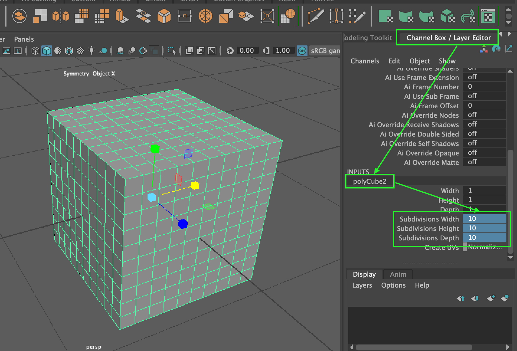 MASH Explode in AutoDesk Maya Example - John Player
