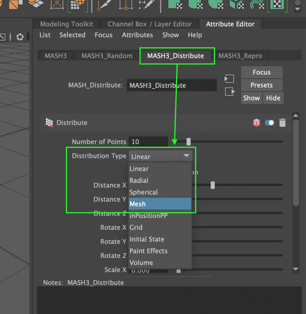 MASH Explode in AutoDesk Maya Example - John Player