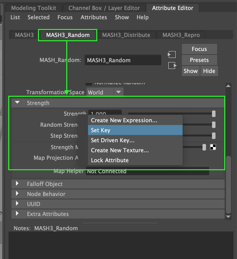 MASH Explode in AutoDesk Maya Example - John Player