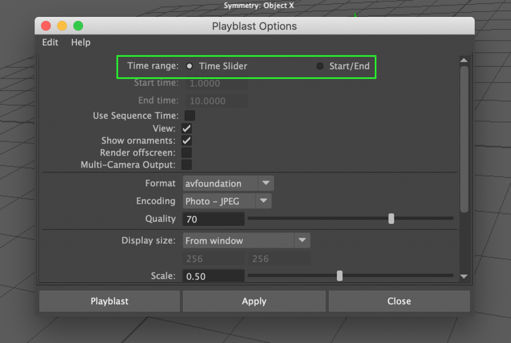 Creating a Playblast in AutoDesk Maya with Example - John Player