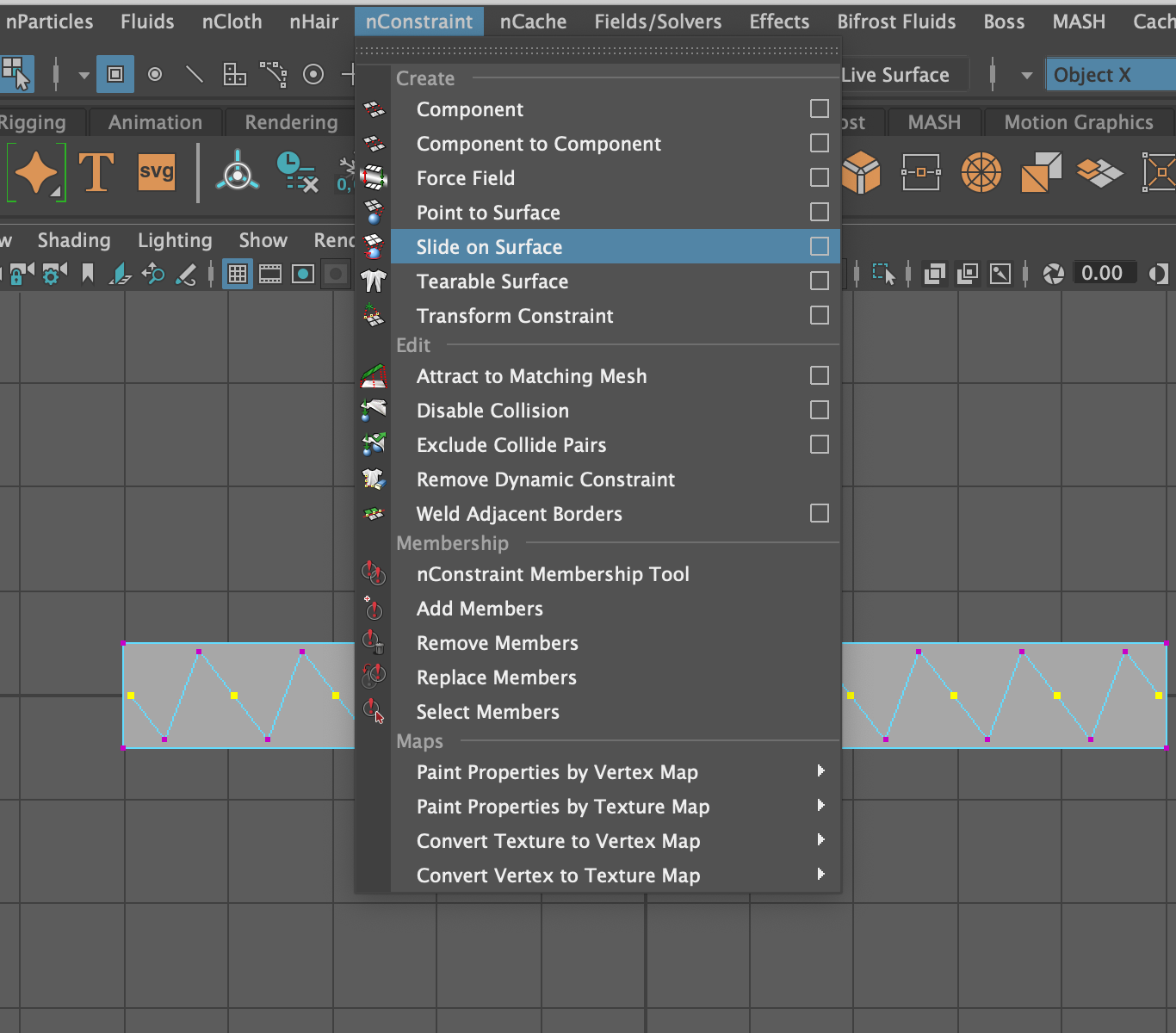How to create sliding curtains in AutoDesk Maya - John Player
