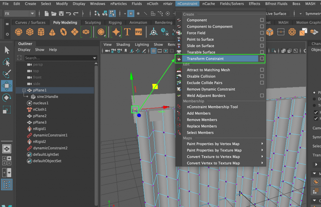 How to create sliding curtains in AutoDesk Maya - John Player
