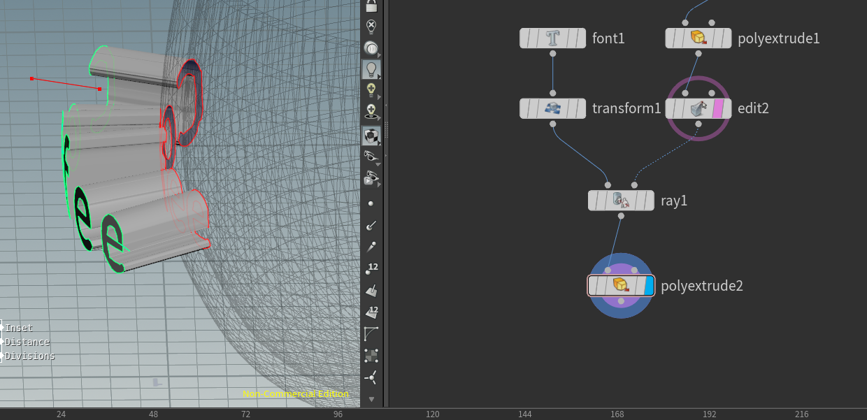 How to cut text into an object in Houdini - John Player
