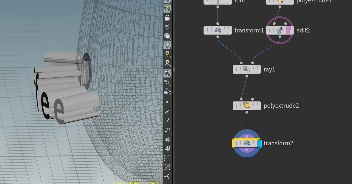 How to cut text into an object in Houdini - John Player