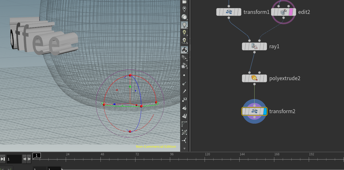 How to cut text into an object in Houdini - John Player