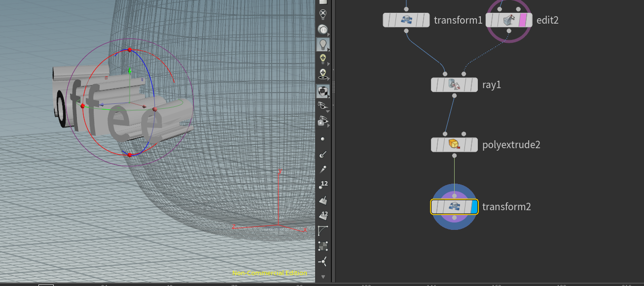 How to cut text into an object in Houdini - John Player