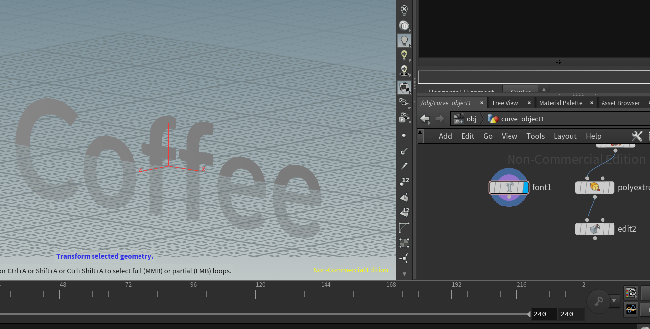 How to cut text into an object in Houdini - John Player