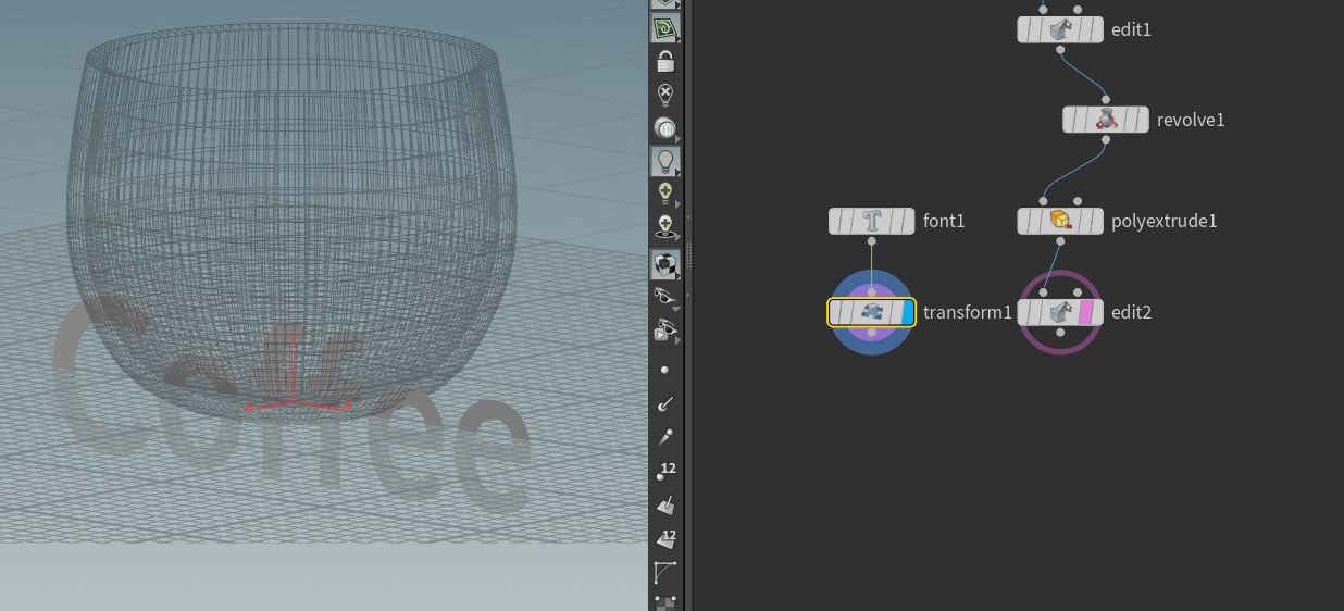How to cut text into an object in Houdini - John Player