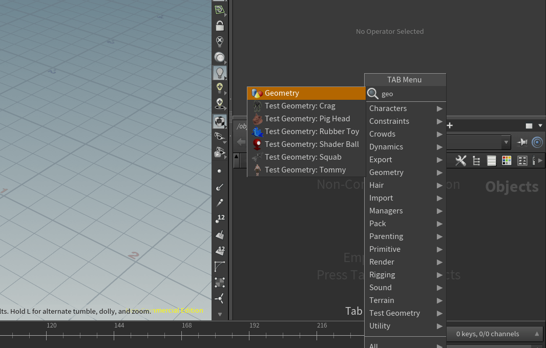 Creating Objects In The Houdini Network Editor John Player