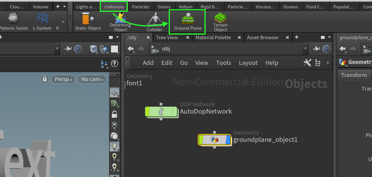 How to create falling and shattering text in Houdini 17 - John Player