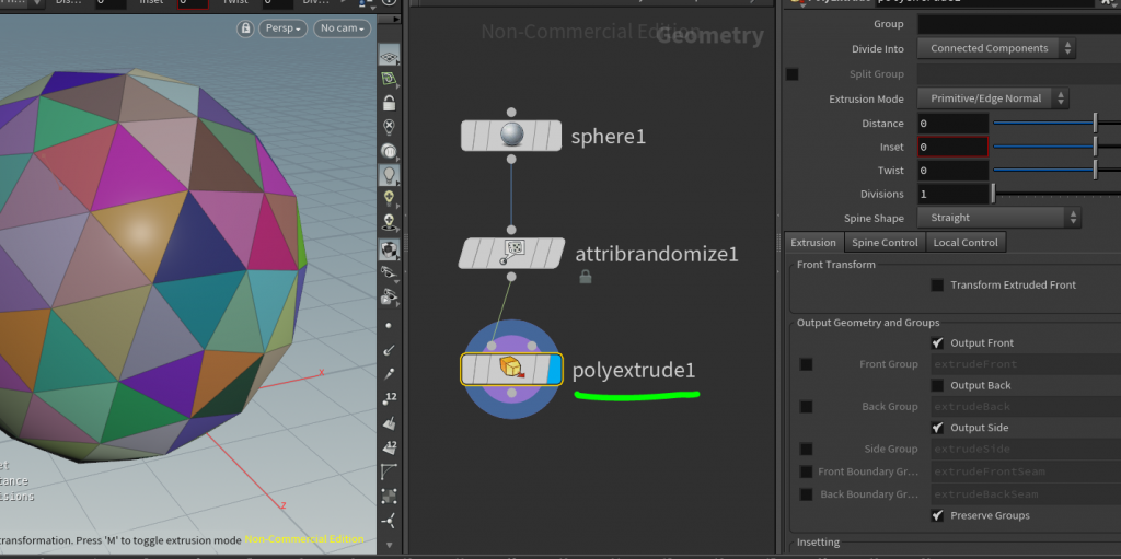 Example use of the Attribute Randomize node in Houdini - John Player