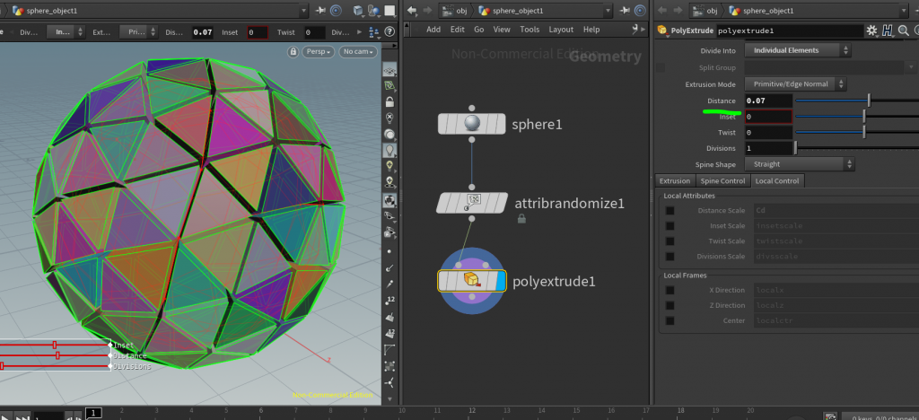 Example use of the Attribute Randomize node in Houdini - John Player