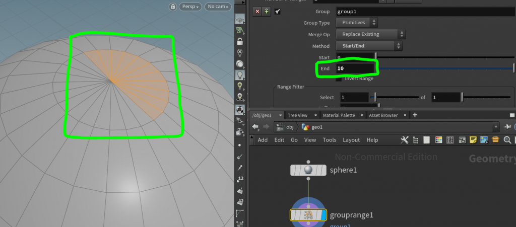 An example of grouping by ra nge in Houdini - John Player