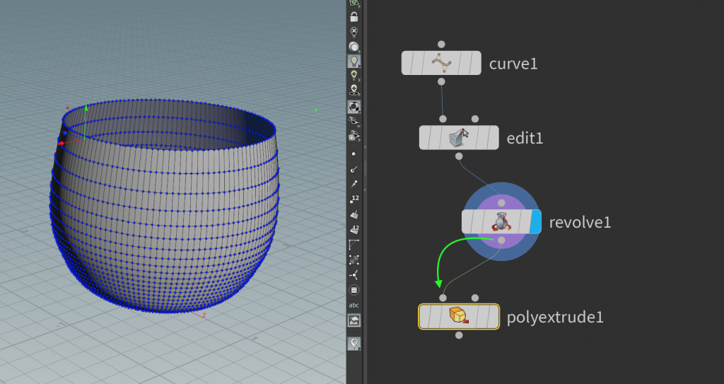 Using the Extrude Node to extrude faces in Houdini - John Player