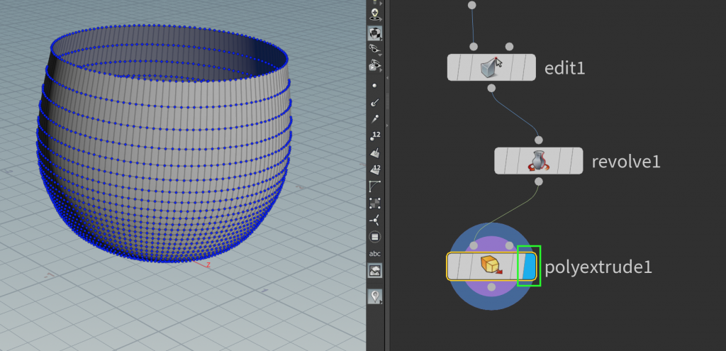 Using the Extrude Node to extrude faces in Houdini - John Player