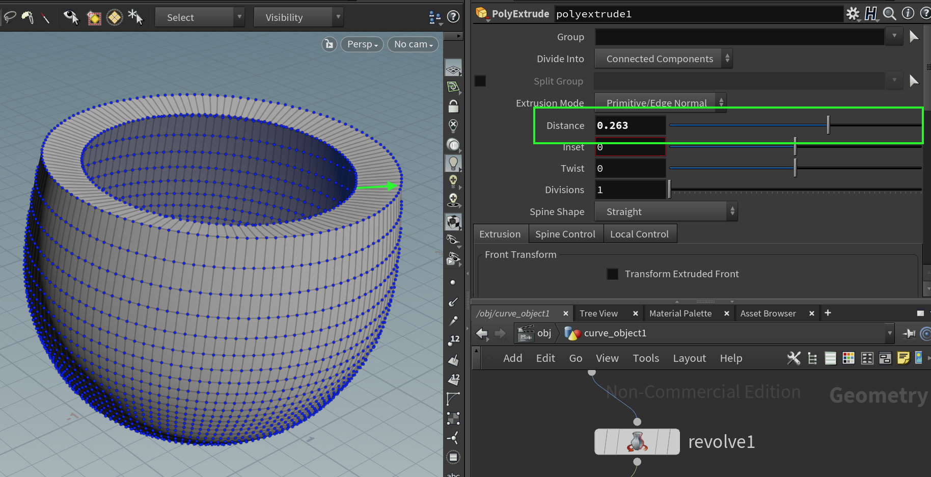 Using the Extrude Node to extrude faces in Houdini - John Player