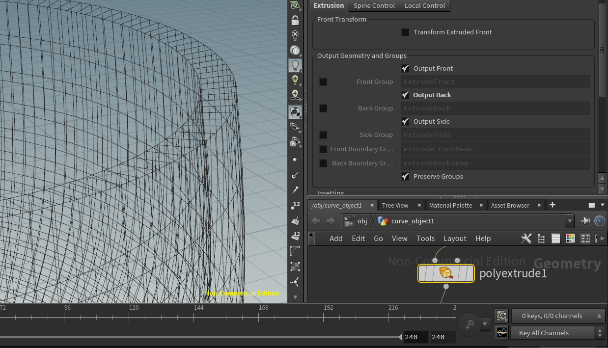 Using the Extrude Node to extrude faces in Houdini - John Player