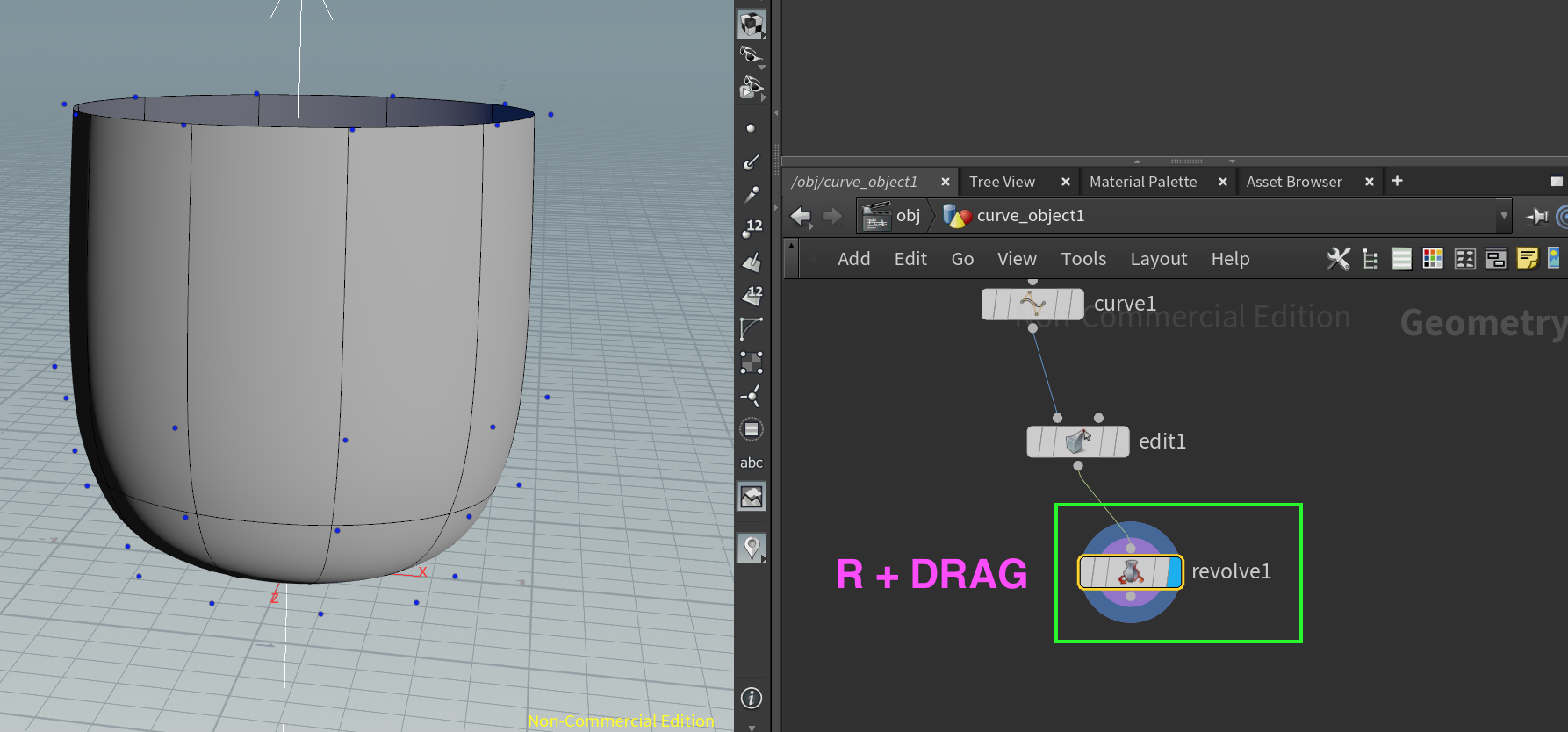 The Revolve Node in Houdini 17 Example - John Player