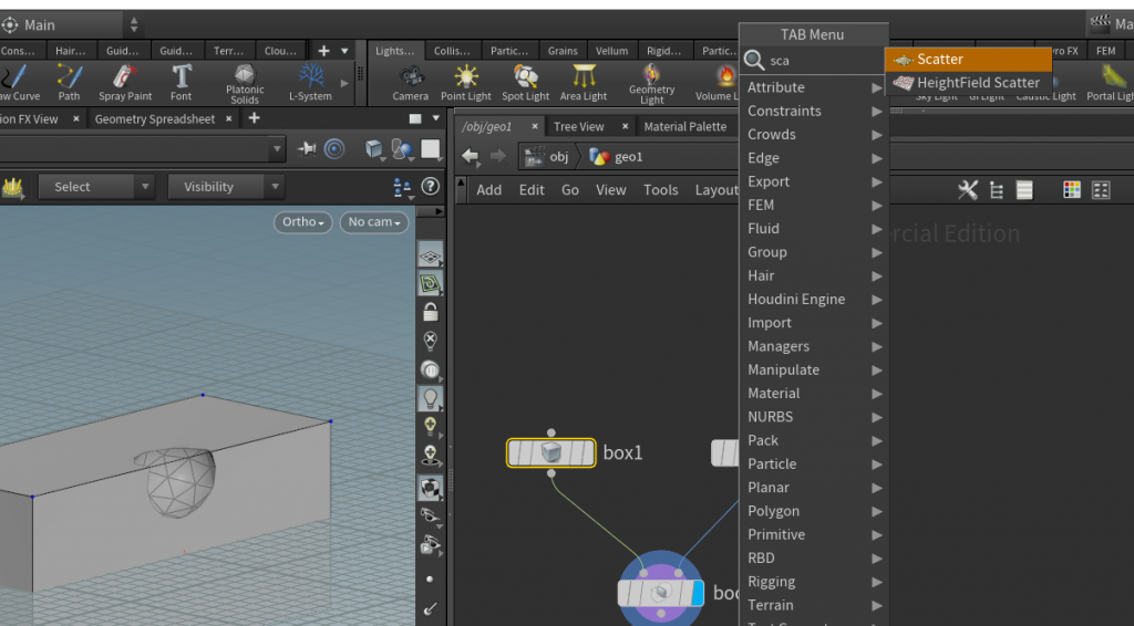 Houdini's Scatter node explained with an exa mpl e - John Player